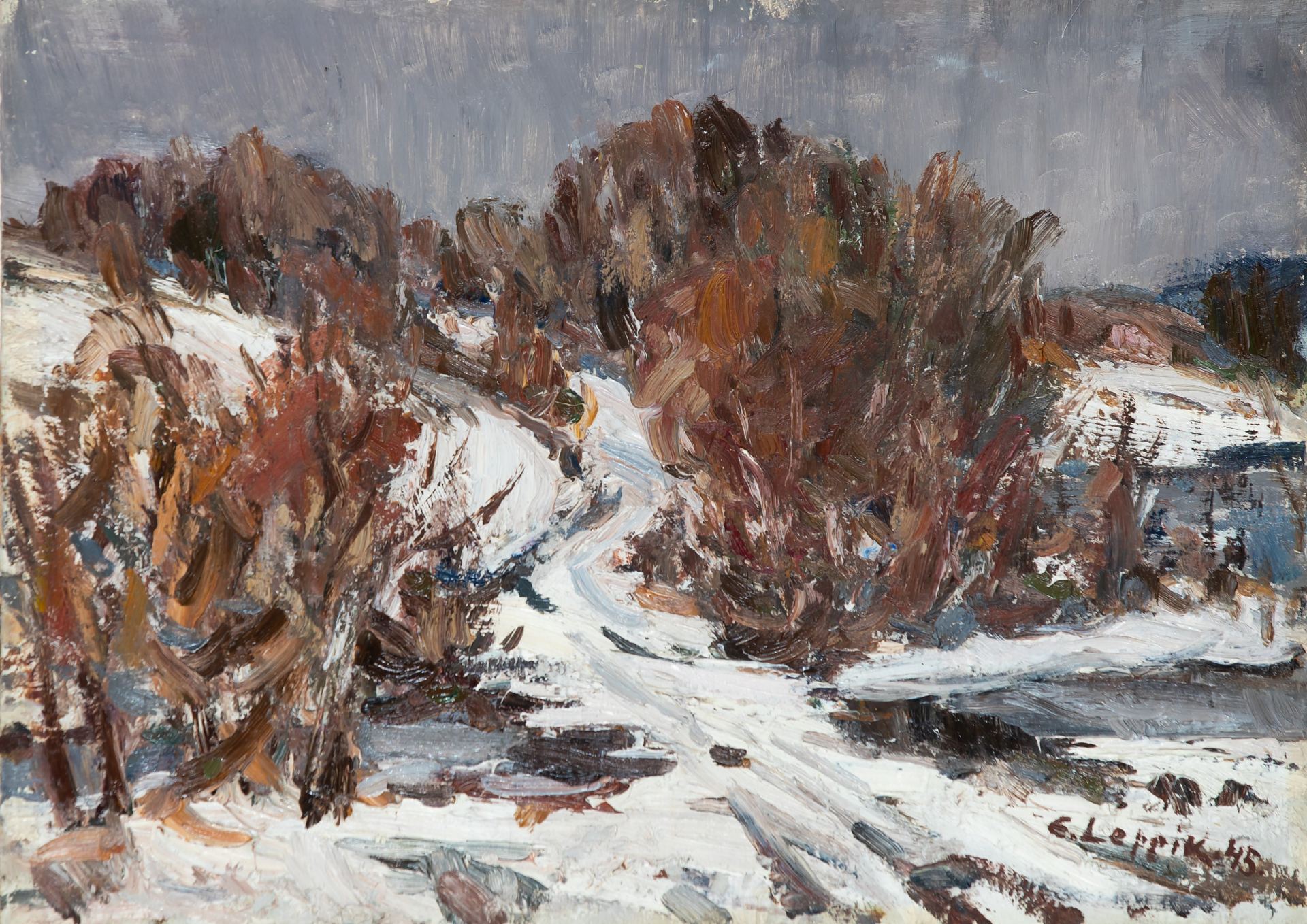 Otepää maastik, Elmar Leppik E-kunstisalongis