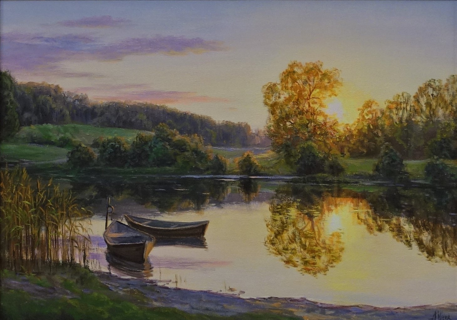 Suvine hommik, Aleksander Yaska E-kunstisalongis