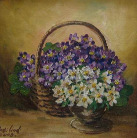 Sinililled korvis, Imbi Lind E-kunstisalongis