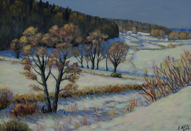 Talvine Karksi maastik, Enno Allik E-kunstisalongis